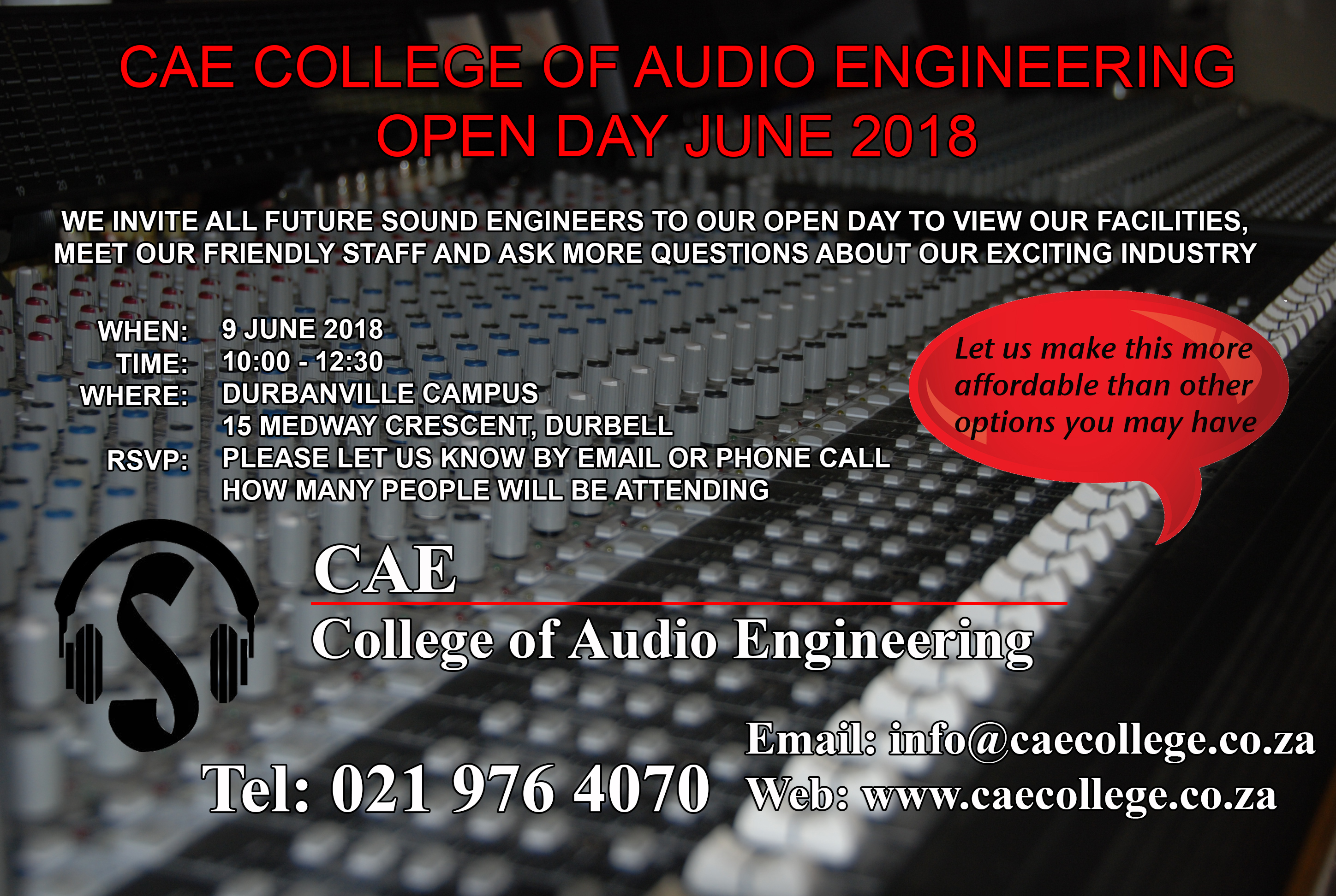 Home - CAE College of Audio Engineering